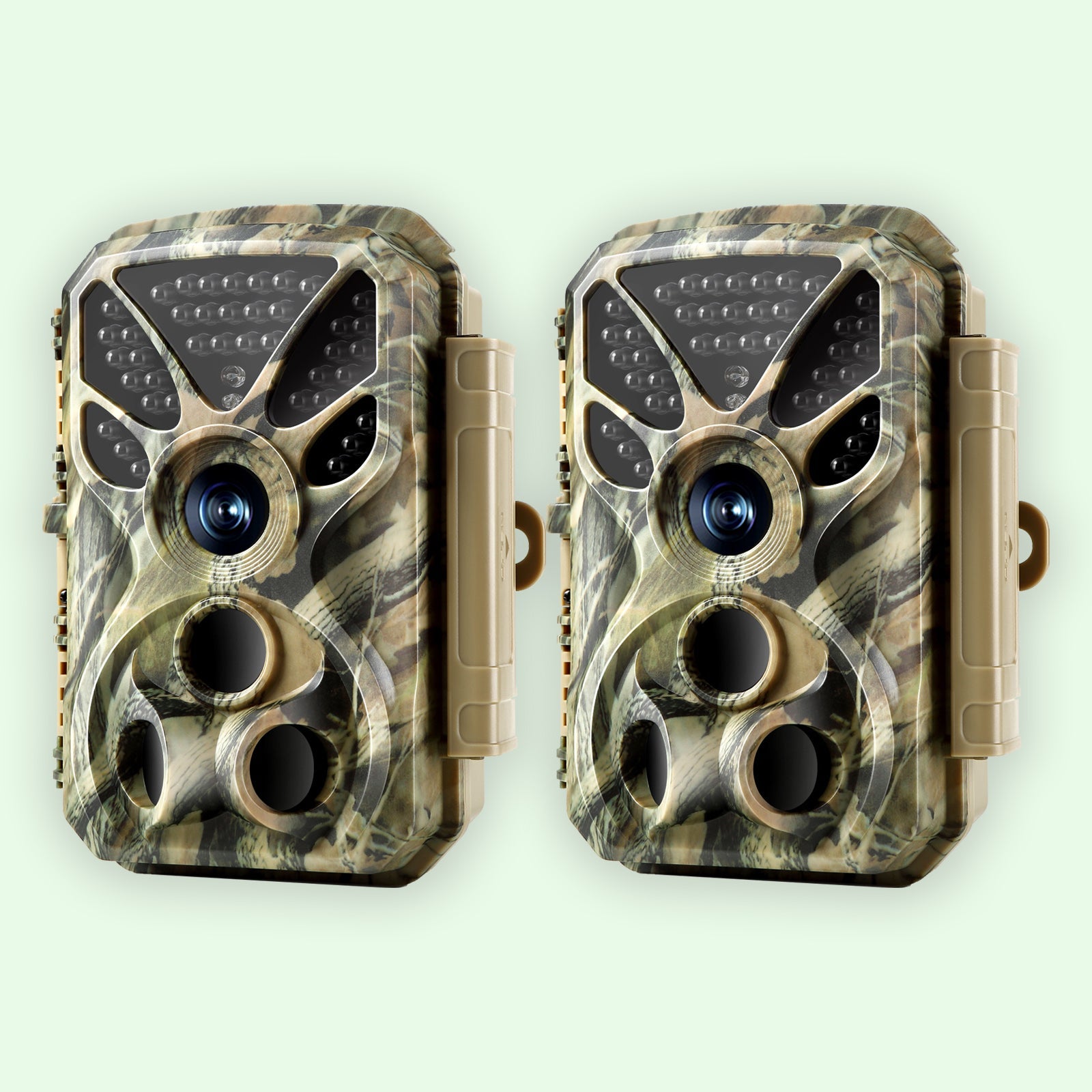 2-Pack 4K 2160P 30fps Video 32MP Photo Trail camera with audio and mot